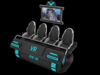 China Electric Motion Platform 4 Seats 9D VR Chair Virtual Reality Game Machine Family Entertainment for sale