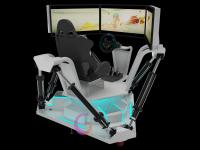 China 6 Dof 3 Screens 9D VR Racing Car Simulator VR Arcade Equipment CE Certificate for sale