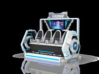 China Commercial 9D Virtual Reality Cinema 4 Seats 9DVR Cinema Simulator Chair Machine for sale