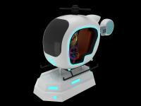 China Indoor Shopping Mall Helicopter Arcade Machine VR Small Plane For Children 1.5KW for sale