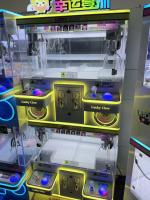 China New Net Red Coin Commercial Doll Grabbing Machine Fully Transparent  220V for sale