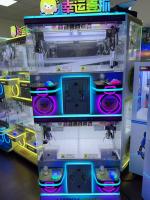 China New Net Red Coin Commercial Doll Grabbing Machine Fully Transparent  220V for sale