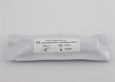 China Blood Pregnancy Rapid Test Strip , 4-12 Minutes Hcg Kit Test for sale