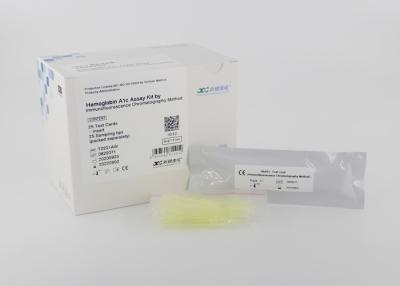 China POCT Hemoglobin HbA1c Assay Kit Immunofluorescence Chromatography Method for sale