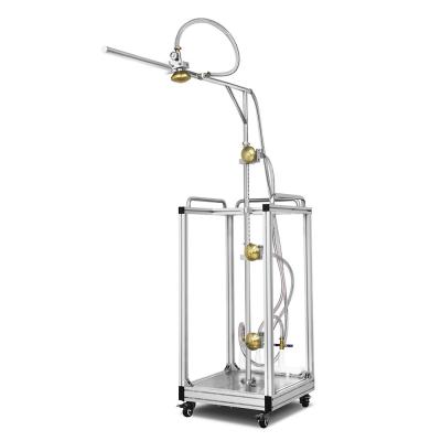 China Mobile IPX3 IPX4 Hand-hold Rain Tester with 4 Nozzles in Side and Top Spray for sale