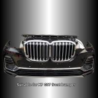 China Front Bumper Assembly with Grill for BMW X7 G07 Pre-LCi 2019 - 2022 Lux Line, Direct Fit Radiator Electronic Fan for sale