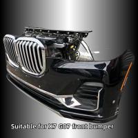 China Front Bumper Assembly with Grill for BMW X7 G07 Pre-LCi 2019 - 2022 Lux Line, Direct Fit Radiator Electronic Fan for sale