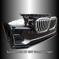 China Front Bumper Assembly with Grill for BMW X7 G07 Pre-LCi 2019 - 2022 Lux Line, Direct Fit Radiator Electronic Fan for sale