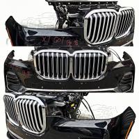 China Front Bumper Assembly with Grill for BMW X7 G07 Pre-LCi 2019 - 2022 Lux Line, Direct Fit Radiator Electronic Fan for sale