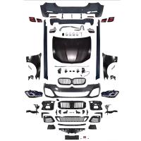 China Car Bumpers for 2009+ BMW 5 Series F10 F18 Upgrade 2021 M5 Body Kits Front Car Bumpers Grilles LED Fenders Side Skirt Diffuser for sale