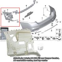 China For BMW F82 F83 M4 2013-2018 Rear Side Bumper Bracket OEM CAR BODY KIT Plastic Material Model Nos 51128054288 51128054287 for sale