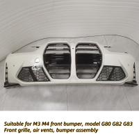 China High Quality Front Bumper Assembly, Front Face, Radiator Grille Mesh Sensor, Suitable for BMW M3 M4 G80 G82 G83  Headlight for sale