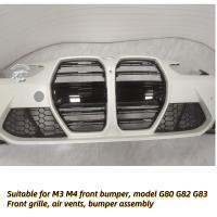 China High Quality Front Bumper Assembly, Front Face, Radiator Grille Mesh Sensor, Suitable for BMW M3 M4 G80 G82 G83  Headlight for sale