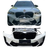 China Premium for BMW X3M F97 Competition OEM Front Face Assembly Kit Black Bumper LED Headlights Radiator Performance Upgrade Used for sale
