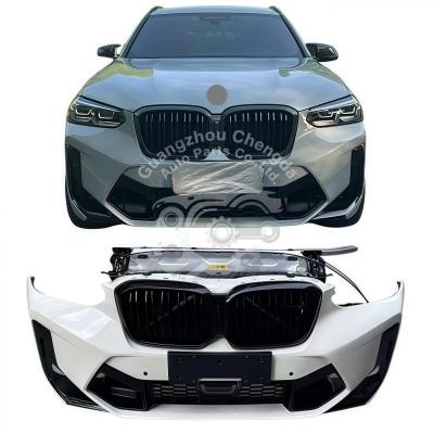 China Premium for BMW X3M F97 Competition OEM Front Face Assembly Kit Black Bumper LED Headlights Radiator Performance Upgrade Used for sale