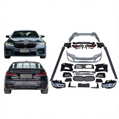 China New Sport Style M Sport Body Kit with Headlights Bumper for BMW 5 Series G30 G38 Upgrade 18-20 to 21-23 Models G30 Body Kit for sale