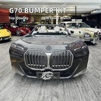 China For BMW 7 Series Body Kit Radiator Condenser Tank Headlight Fender Radar Hood Plastic 735Li Model  G70 Front Bumper Assembly for sale