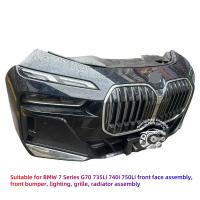 China For BMW 7 Series Body Kit Radiator Condenser Tank Headlight Fender Radar Hood Plastic 735Li Model  G70 Front Bumper Assembly for sale
