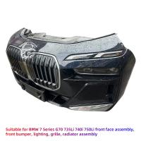 China For BMW 7 Series Body Kit Radiator Condenser Tank Headlight Fender Radar Hood Plastic 735Li Model  G70 Front Bumper Assembly for sale