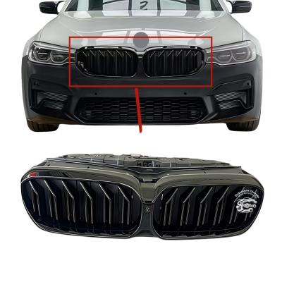 China Factory Special Genuine ABS Gloss Black Double Slat Grille for BMW 5 Series G30 G38 LCI 2021-2022 - Front Bumper Car Grill for sale