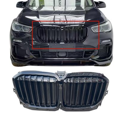 China Premium ABS Black Honeycomb Air Duct Grille Scoop + Radiator Cover | Direct Fit OEM Upgrade | for BMW X5 G05 2019-2023 Models for sale