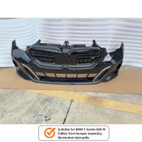 China Premium OEM Fitment M-Style Front Bumper Kit 2023-2024 for BMW 5 Series G60 M5/540i 550i High Gloss Black Grill Heat Vent Design for sale