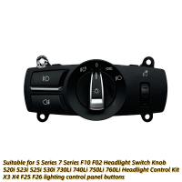 China Applicable to for BMW 2009- 2016 Model Headlight Control Panel Switch 5 Series 7 Series F10 F02 X3 X4 Lighting Equipment Knob for sale
