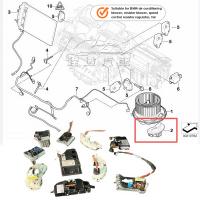 China Premium Fit Durable Blower Motor Resistor for Your Vehicle's Air Conditioning  Heating System for BMW F20 F15 F30 64119276112 for sale