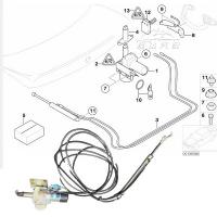 China High-quality 730Li 740Li 760Li E66 E65 Tail Cover Lock Motor Hydraulic Unit Tail Cover Lever Hydraulic Cylinder for BMW 7 Series for sale