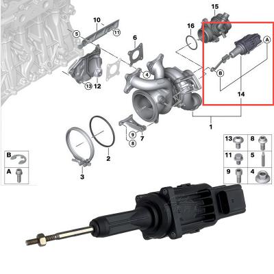China High Quality  N20 B38 Turbocharged Electronic Actuator, Suitable for BMW N20 B38 B48 and B58 Engine Turbocharger Actuator for sale