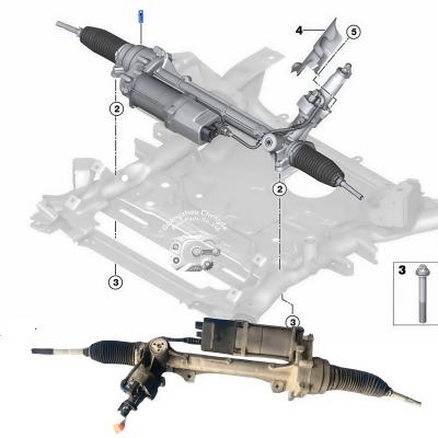 China Premium Electric Steering Gear OEM Fit Power Steering Rack for BMW X5 X6 F15 F16 Electronic Steering System Assembly for sale