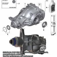 China High Quality for BMW 7 Series G12 740Li 3.08 Rear Drive Axle Tail Teeth Differential Automatic Transmission Automotive Parts for sale