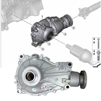 China High-Performance OEM Front Differential Assembly  3.38 Ratio Drive Axle for BMW X3 X4 Perfect Fit for Auto Transmission Systems for sale