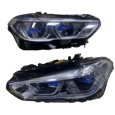 China 2019-2021 for BMW X5 LED Headlight Assembly Canbus White LED Lamp 50W 12V AC Laser G05 X5 Make 6000K Color Temperature for Car L for sale
