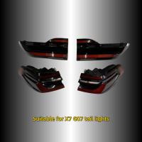 China High Quality for BMW X7 G07 LED Rear Lamp Upgrade Black Tinted Taillight with Red Lens Blue Light Stylish New Design for sale