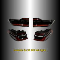 China High Quality for BMW X7 G07 LED Rear Lamp Upgrade Black Tinted Taillight with Red Lens Blue Light Stylish New Design for sale