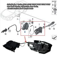 China For BMW 2009-2016 5 Series 7 Series  M5 F10 F11 F02 F06 Front Left Soft Close Door Lock Actuator Car Door Lock Motor for sale