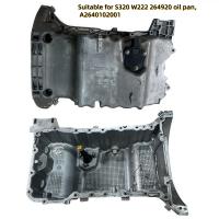 China For Mercedes-Benz S320 264 Engine Oil Tray W222 Aluminum Oil Pan Steel Oil Pan OE A2640140600 2640102001 Carter D'huile for sale