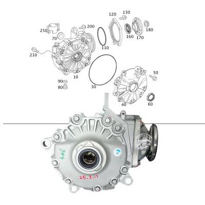China Premium Supplier OEM Spec New Front Differential Transfer Box for Mercedes GLK260/300/350 W204 4MATIC Part A2213306900 for sale