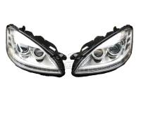 China Classic Style S Series W221 New HID Front Headlights LED Steering Light Night Vision Function for Mercedes-Benz for sale