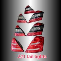 China 2010-2013 for Mercedes-Benz W221 LED Tail Lights New Red Lens and Blue Light Models 2218200564 and 2218200664-Used Condition for sale