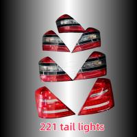 China 2010-2013 for Mercedes-Benz W221 LED Tail Lights New Red Lens and Blue Light Models 2218200564 and 2218200664-Used Condition for sale