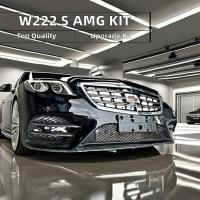 China Mercedes-Benz W222 S Bodykit Upgrade Front Rear Bumpers Including Exhaust Door for Cla Model Auto Parts Made ABS Used for S63 for sale