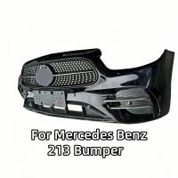 China For Mercedes Benz W213 Factory Fit Front Bumper Upgrade High Quality ABS Carbon Guard Face Bar for E300 E400 AMG Style Luxury for sale