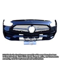 China The New High Quality C-series W206 Front Sports Style Bumper Surrounds the bar Center Mesh air Intake Grille for Mercedes-Benz for sale