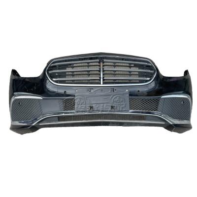China The New High Quality E-Series W213 Deluxe Edition Front Bumper Shield Marker Chrome-plated Strip Center Mesh for Mercedes-Benz for sale