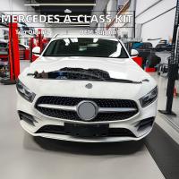 China For Mercedes Benz Class W177 A200 AMG Bodykit Carbon ABS Front Bumper Side Skirts Roof Spoiler Hood & Fender with New Headlights for sale