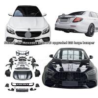 China 2021 NEW!E Class W213 AMG Upgrade to E63 Style Body Kit Front Bumper Bonnet Exhaust Fender for W213 E260 E300 a Style Car Kits for sale