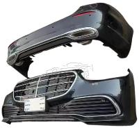 China Wholesale Original Car Bumper for Mercedes Benz S-class W223 Upgrade AMG Body Kit Front Bumper with Grille Rear Bumper Diffuser for sale