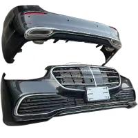 China Wholesale Original Car Bumper for Mercedes Benz S-class W223 Upgrade AMG Body Kit Front Bumper with Grille Rear Bumper Diffuser for sale